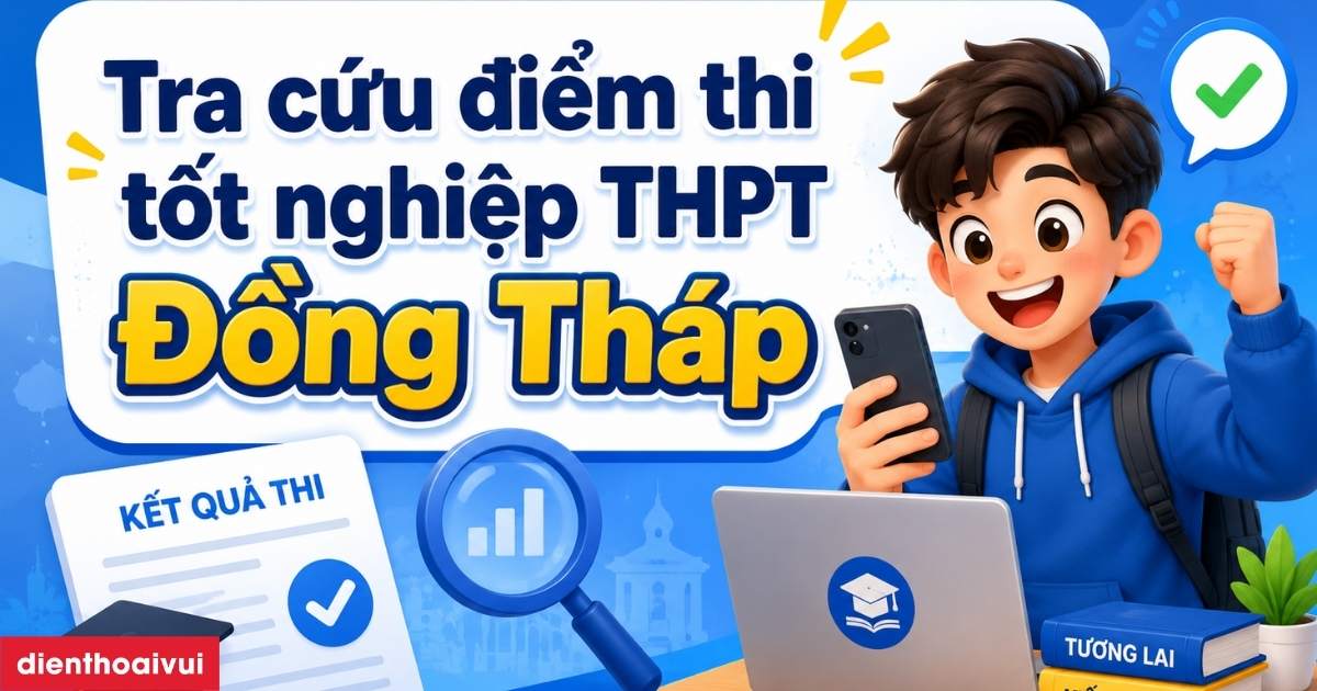 Cách tra cứu điểm thi tốt nghiệp THPT Đồng Tháp 2026 chuẩn